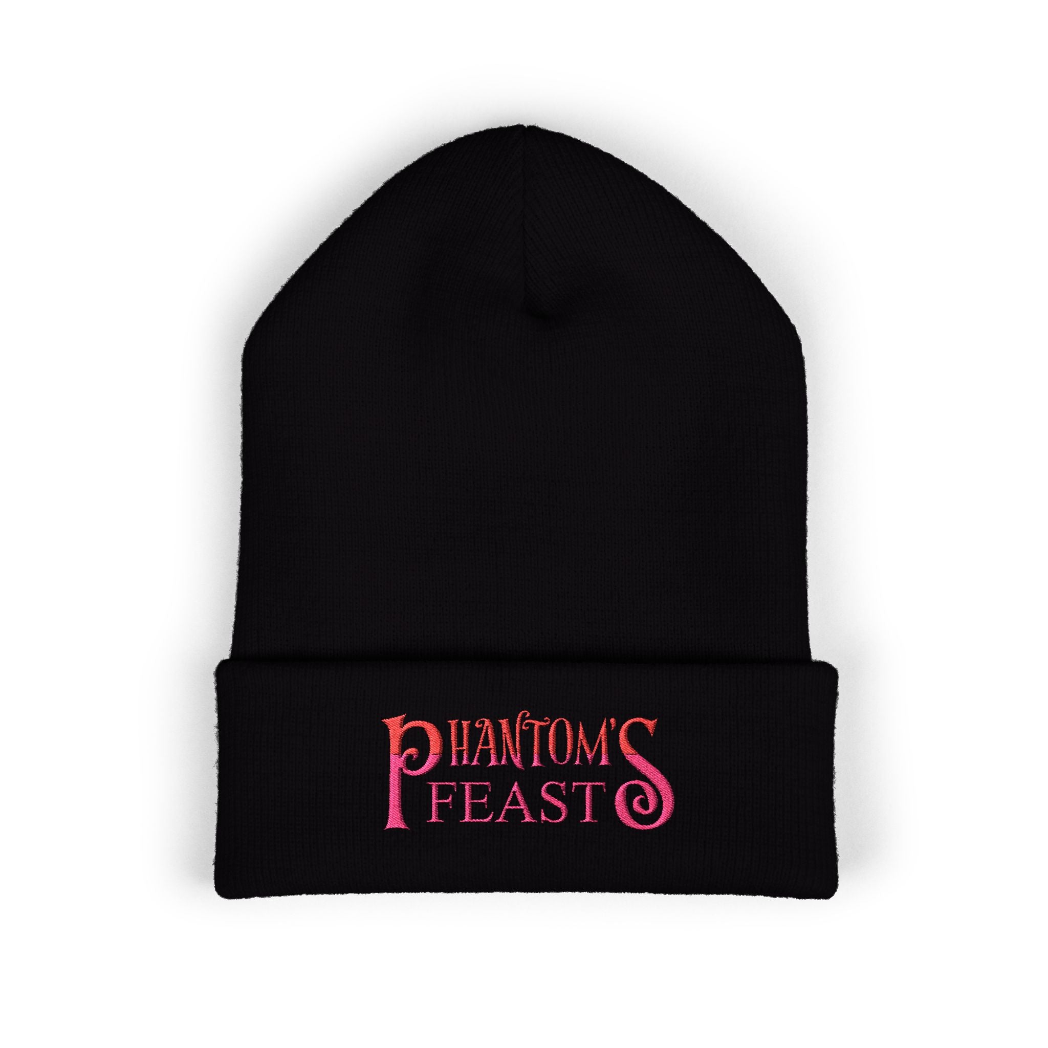 PHANTOM'S FEAST BEANIE - Embroidered Classic Cuffed Beanie, Cozy Winte ...